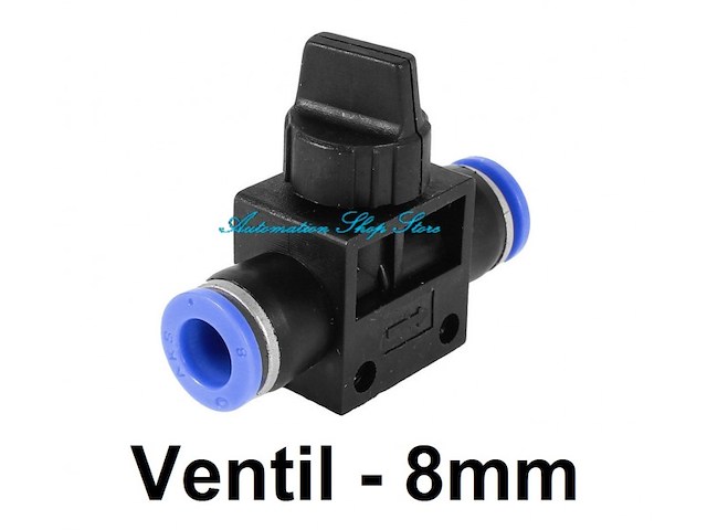 Pneumatski rucni ventil 8mm - HVU08-08