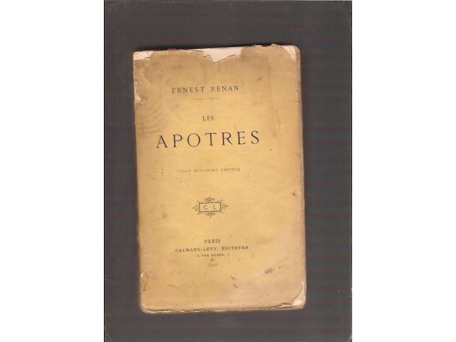 Les Apotres Ernest Renan