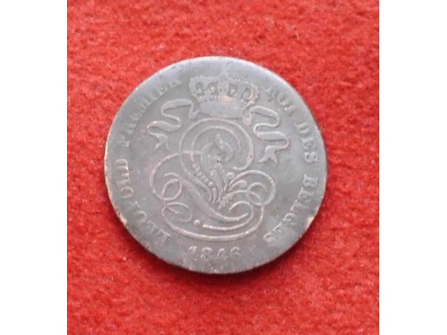 Belgija 2 centa 1846 - Retko