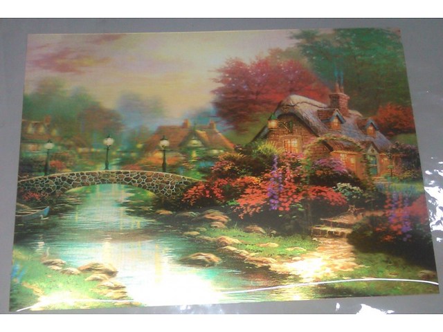 NOVO-PRELEPA 3-D SLIKA 34,5X24,5cm