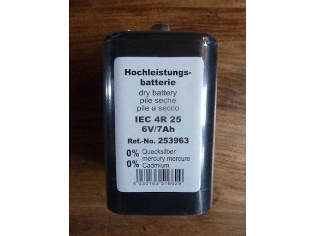 Baterija IEC 4R 25 - 6V 7Ah - nekorišćena