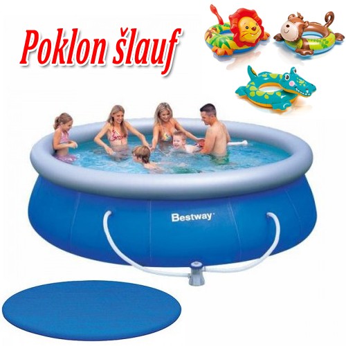 Bazen Bestway 366x76cm sa filter pumpom + pokrivač + Šlauf