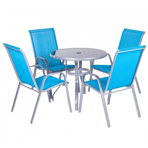 Baštenska Garnitura Blue 4 stolice