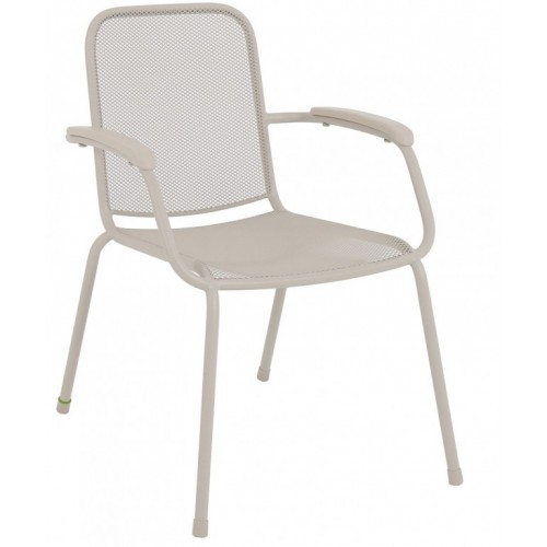 Baštenska metalna stolica Lopo svetlo siva