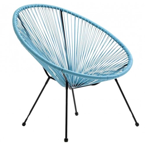 Baštenska stolica Lounge plava