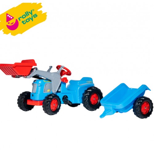 Traktor na pedale sa prikolicom i utovarivačem Rolly Kiddy Classic