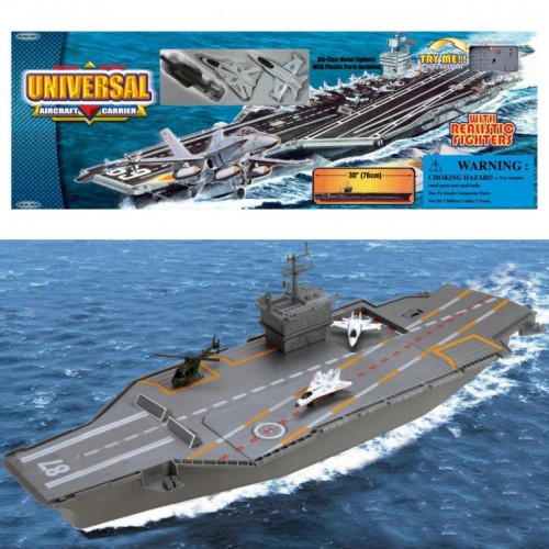 Nosač aviona Aircraft carrier w 3 metal fig