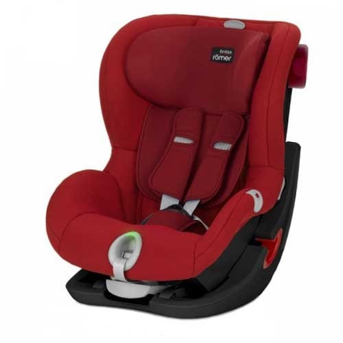 Auto sedište Britax Romer King II LS 9-18kg crna osnova flame red-