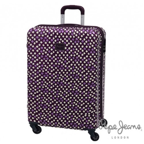 ABS set kofera 55/67cm Purple Dot