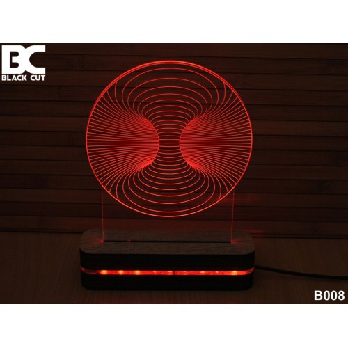3D lampa Vrtlog crveni