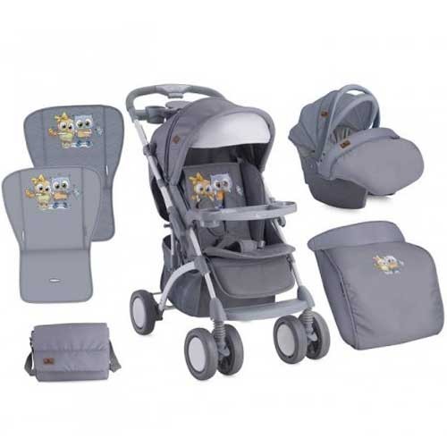 Kolica Apollo Set Grey Baby Owls