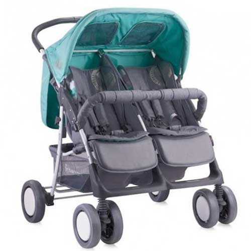 Kolica za blizance Twin Grey & Green