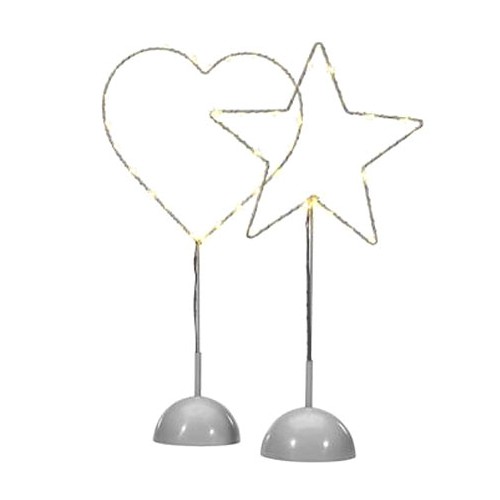 Dekoracija Star-heart LED