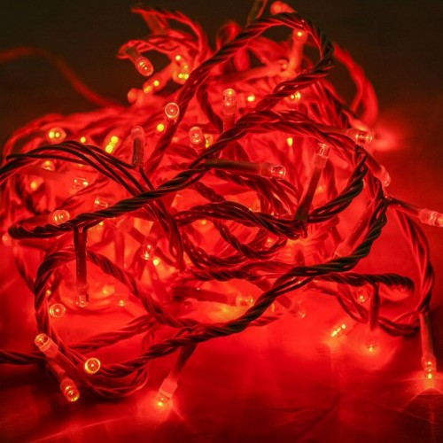 Novogodišnje LED lampice crvene 12m za spoljašnju i unutrašnju upotrebu