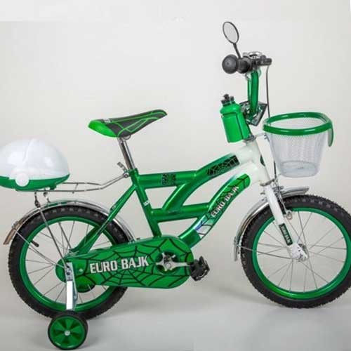 Dečiji bicikl sa pomoćnim točkićima BMX 12-zeleni