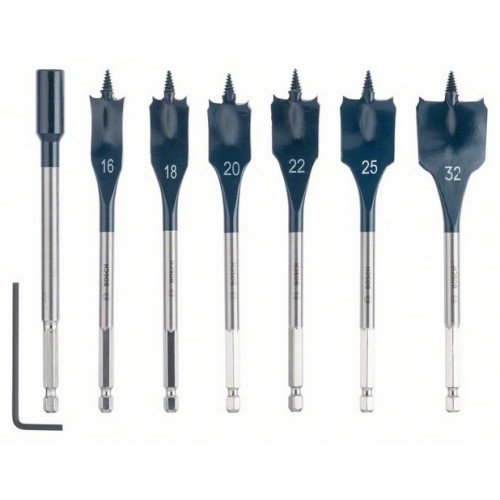 Bosch 7-delni set pljosnatih burgija za glodanje Self Cut Speed