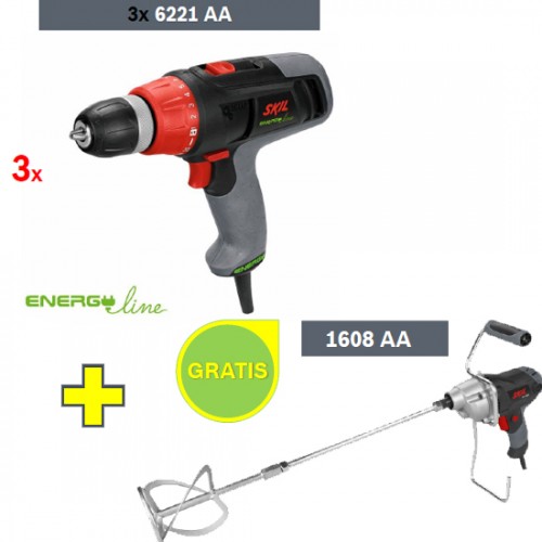 Električni odvijač Skil 6221 AA + Mešač Skil 1608AA