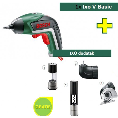 Aku odvijač Bosch IXO V Basic + IXO dodatak