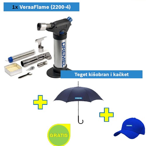 Butan lampa DREMEL Versa flame + kišobran i kačket GRATIS