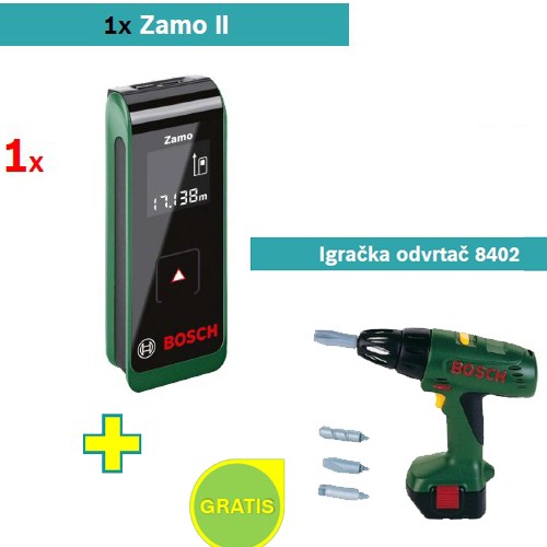 Digitalni laserski daljinomer Zamo II + Igračka odvrtač 8402