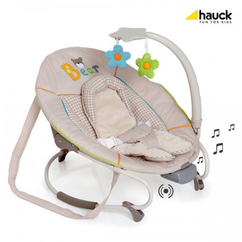 Ležaljka ljuljaška za bebe Hauck Leisure E-Motion Bear