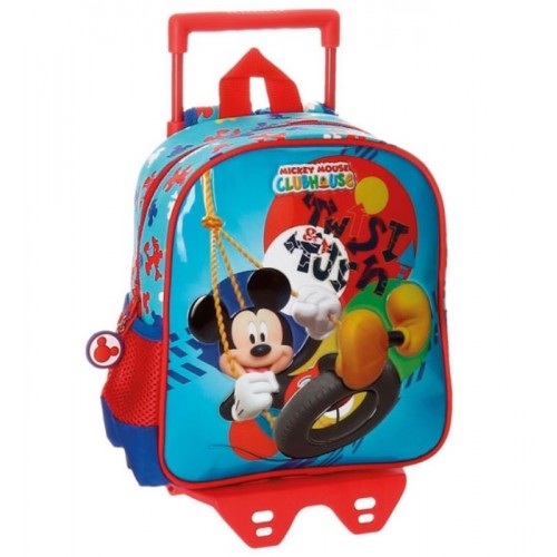 Ranac sa točkićima za vrtić 25 cm Mickey Twist 28.820.M1