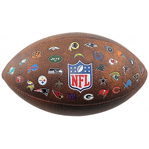 Lopta za ragbi Wilson NFL 32 Team Logo