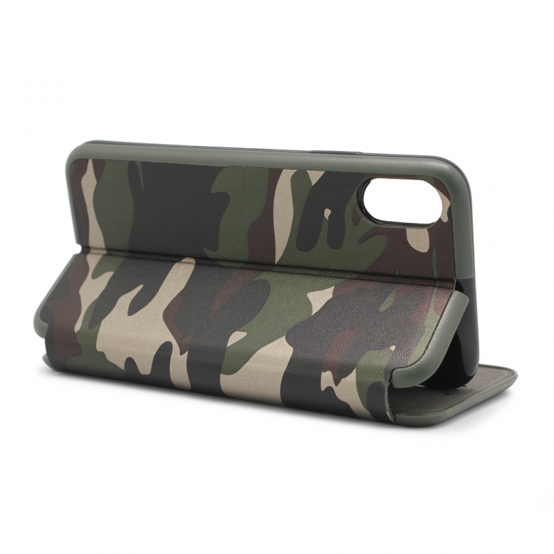 Torbica Defender Military bi fold za iPhone X crna