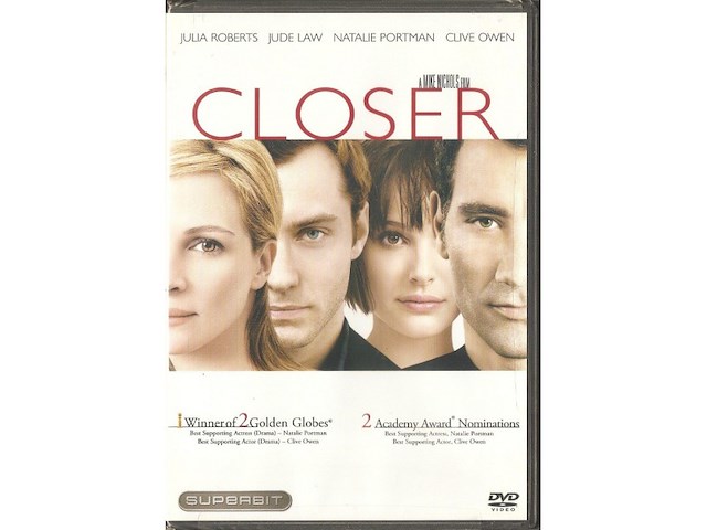 Closer . J. Roberts, Jude Law, N. Portman, Clive Oven