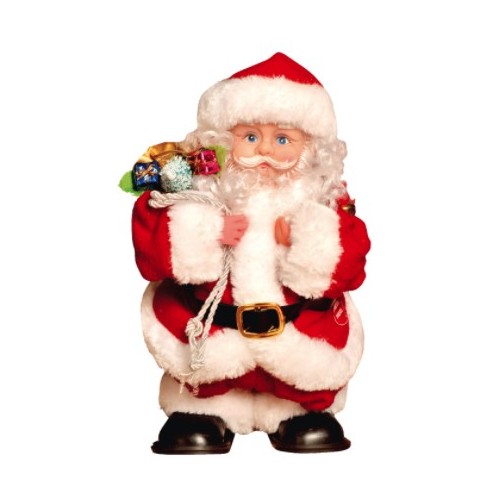 Ukrasni Deda Mraz koji šeta visine 30cm KDS30