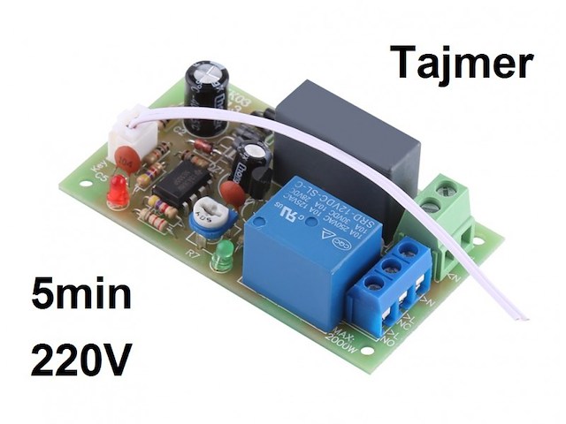 Vremenski rele - tajmer - 5 minuta - 220V