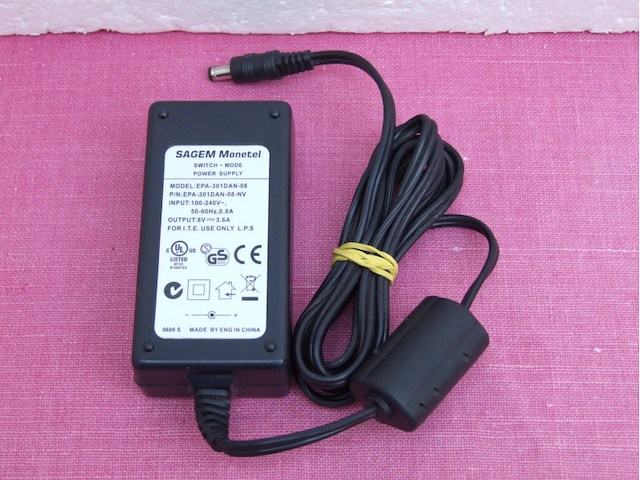 Sagem adapter 8V 3.6A ORIGINAL + GARANCIJA!