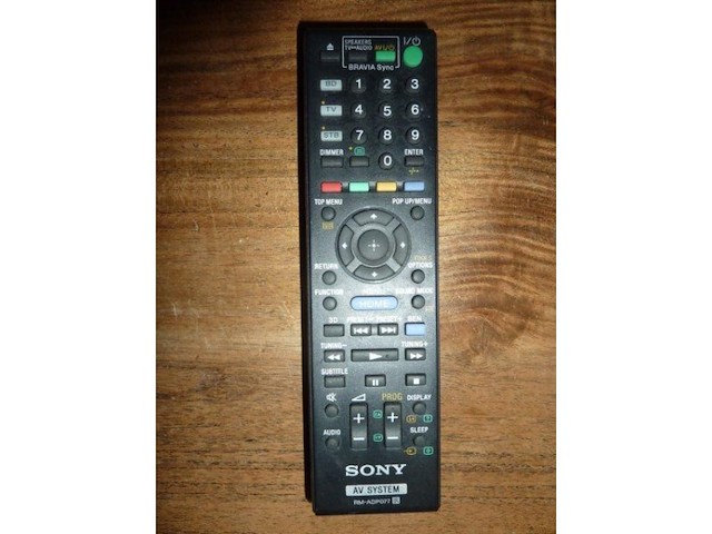 SONY AV System - daljinski upravljač RM-ADP077