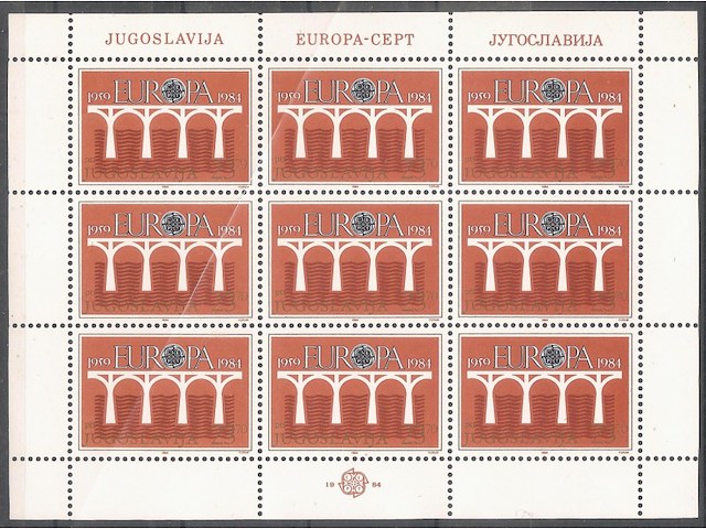 1984 - Europa - cept Tabak MNH