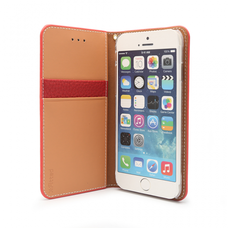 Torbica Kavaro bi fold Flowers za iPhone 7/7S crvena