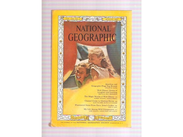 National geographic Avgust 1963
