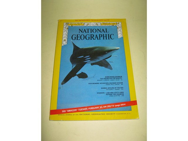 National Geographic Feb. 1968 Nacionalna Geografija