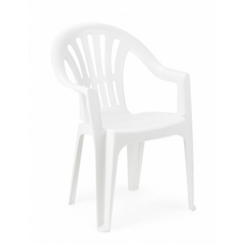 Baštenska stolica Kona plastična bela
