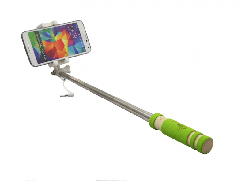 Selfie stick mini ZX-4S kabal 3.5mm zeleni