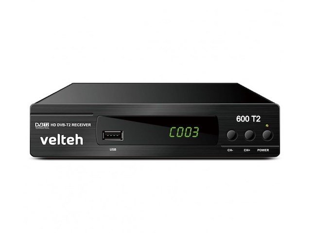 DVB-T2 Digitalni risiver Velteh 600T2 + RF
