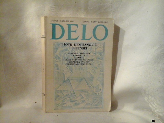 Delo Pjotr Demijanovič Uspenski avgust oktobar 1990