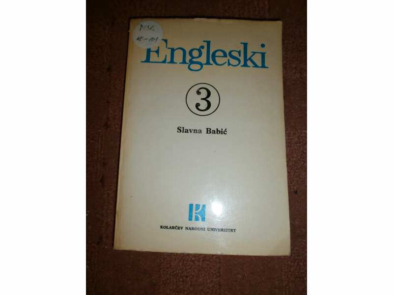 ENGLESKI  knjiga br.3  kolarac