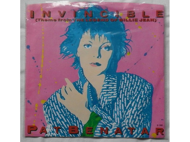 PAT  BENATAR  -  INVINCIBLE  ( U.S.A. Press )