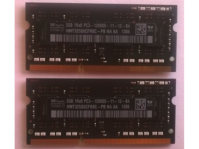 Mem Hynix 2GB x 2  DDR3 za Laptop