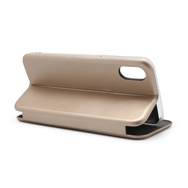 Torbica Teracell Flip Cover za iPhone X zlatna