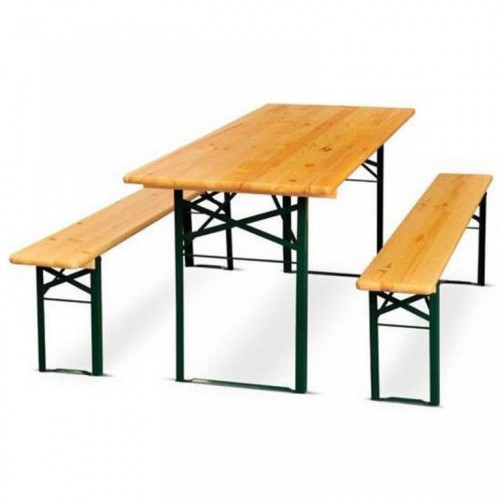 Baštenski drveni set - Sto+2 klupe