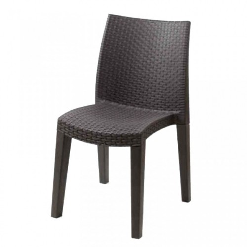 Baštenska stolica plastična braon Lady