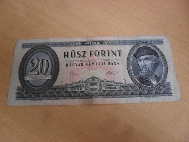 20 FORINTI 1975.