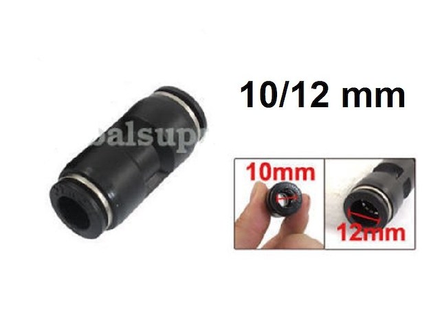 Brza spojnica za vazduh 12mm na 10mm za prelaz