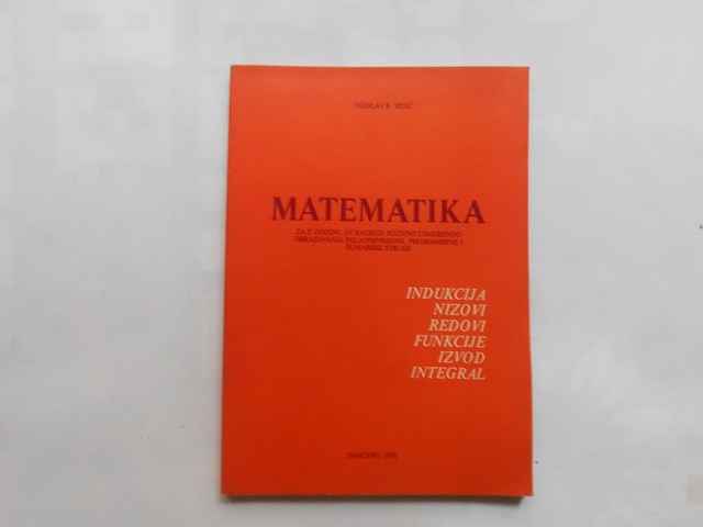 Matematika za 2.r uo polj.preh.i šum. struke, V.Vidić,